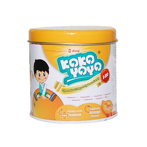 KOKOYOYO S-200 Chewable Crispy Jelly Bean Candy (Orange Flavor ...
